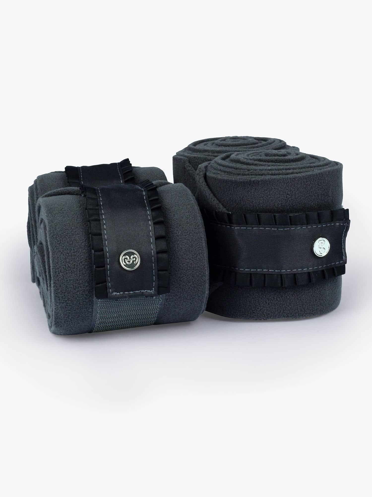 Ps of Sweden - Bandes Ruffle Pearl - Dark grey - Sellerie EHC